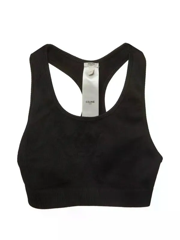 Celine Triomphe Logo Sports Bra