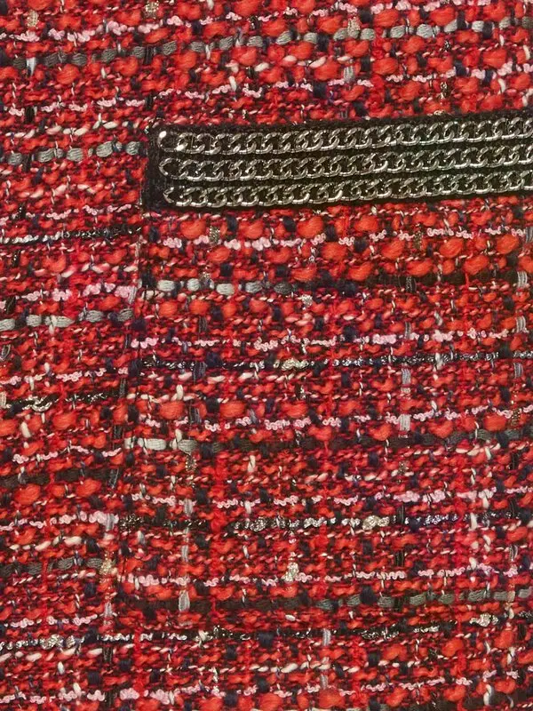 Maje Chain-detail Tweed Shorts