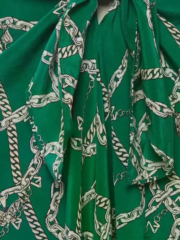 Zadig&Voltaire Printed Draped Midi Skirt