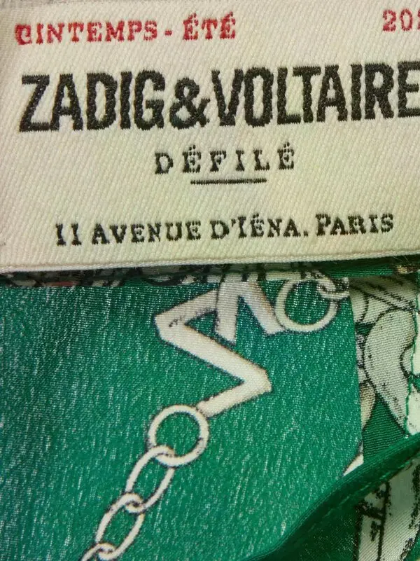 Zadig&Voltaire Printed Draped Midi Skirt