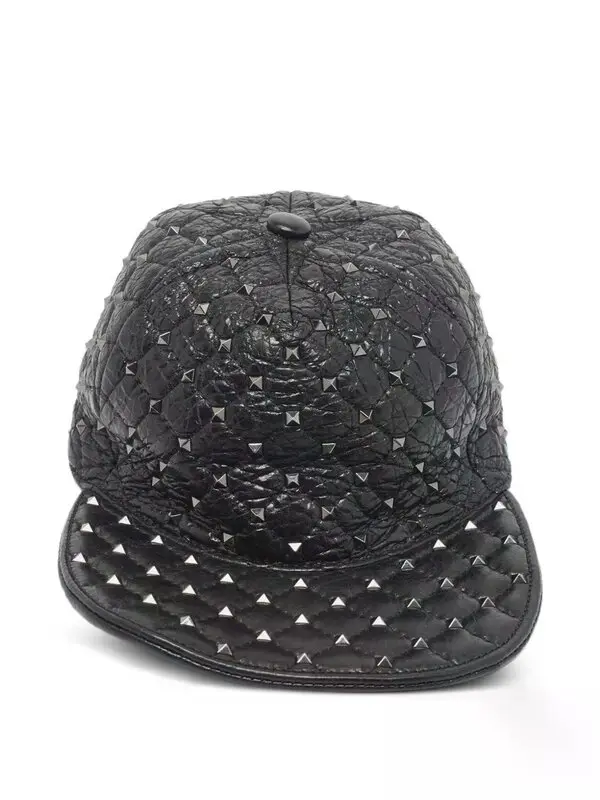 Valentino Garavani Rockstud Leather Cap