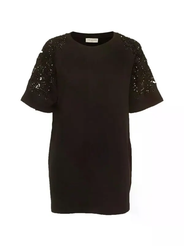Dries Van Noten Sequin Embellished T-shirt - Black