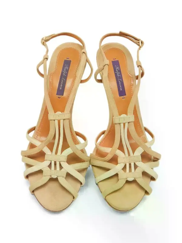 Ralph Lauren Slender Ankle-strap Stiletto Sandals