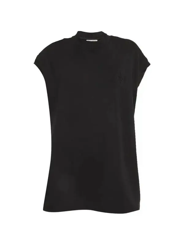 Attico Laurie Cotton T-shirt - Black