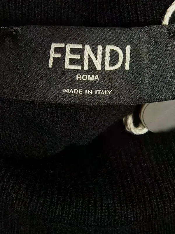 Fendi Sequin Embellished Roll Neck Sweater
