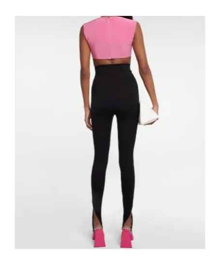 Attico Jersey Crop Top