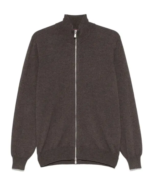 Brunello Cucinelli Cashmere High-neck Cardigan With Zipper