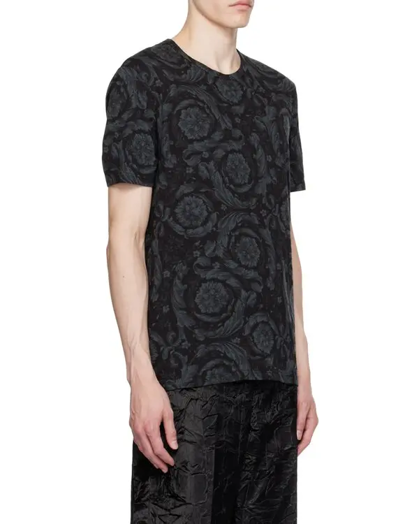 Versace Baroque-printed Crewneck T-shirt