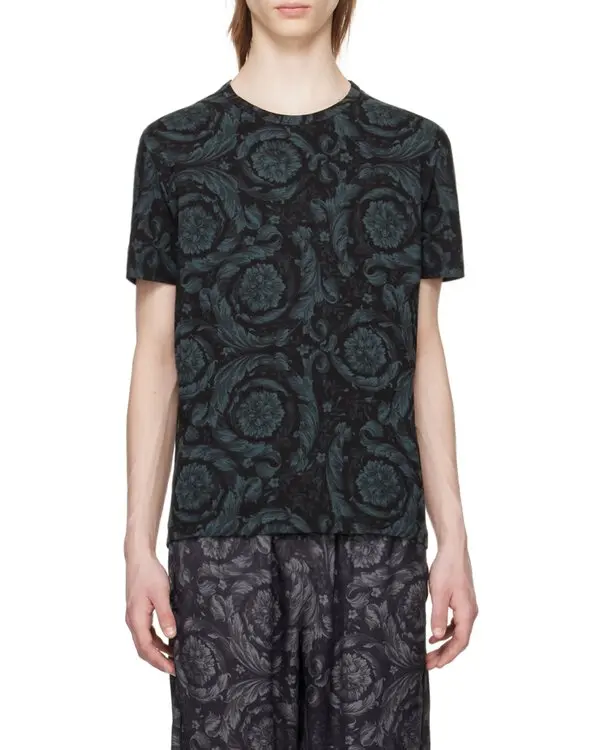 Versace Baroque-printed Crewneck T-shirt
