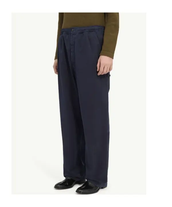 MAISON MARGIELA Overdyed Gabardine Wide-leg Trousers - Blue