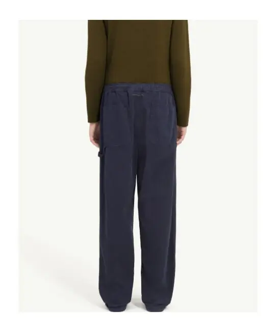 MAISON MARGIELA Overdyed Gabardine Wide-leg Trousers - Blue