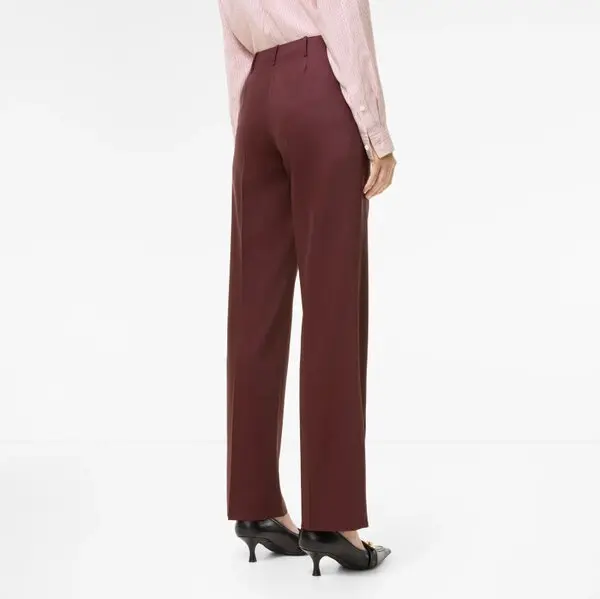 Burberry Tailored Wool Twill Trousers