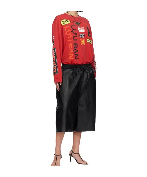 LU'U DAN Oversized Long Sleeve T-shirt