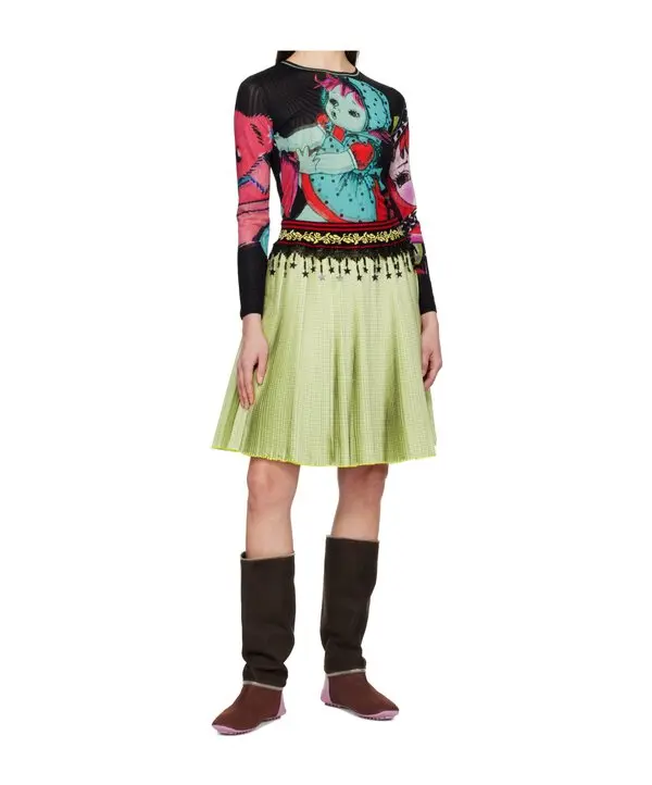 CHOPOVA LOWENA Long-sleeved Mesh Top