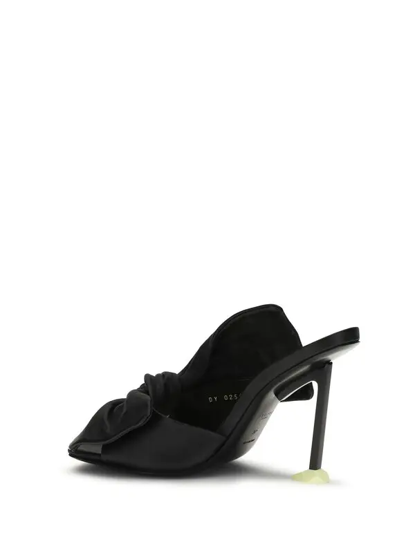Givenchy Boudoir Heeled Mules With Bow Detailing - Black