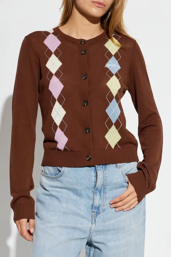 GANNI Cotton Cardigan