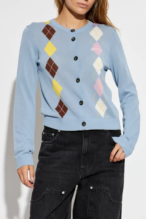 GANNI Cotton Cardigan