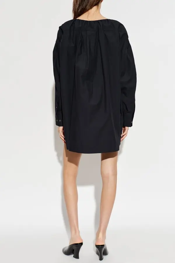 Alexander Wang Oversized Shirt Dress With Adjustable Neckline