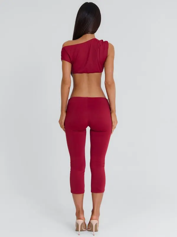 OUTCAST Atheena Crop Top Deep