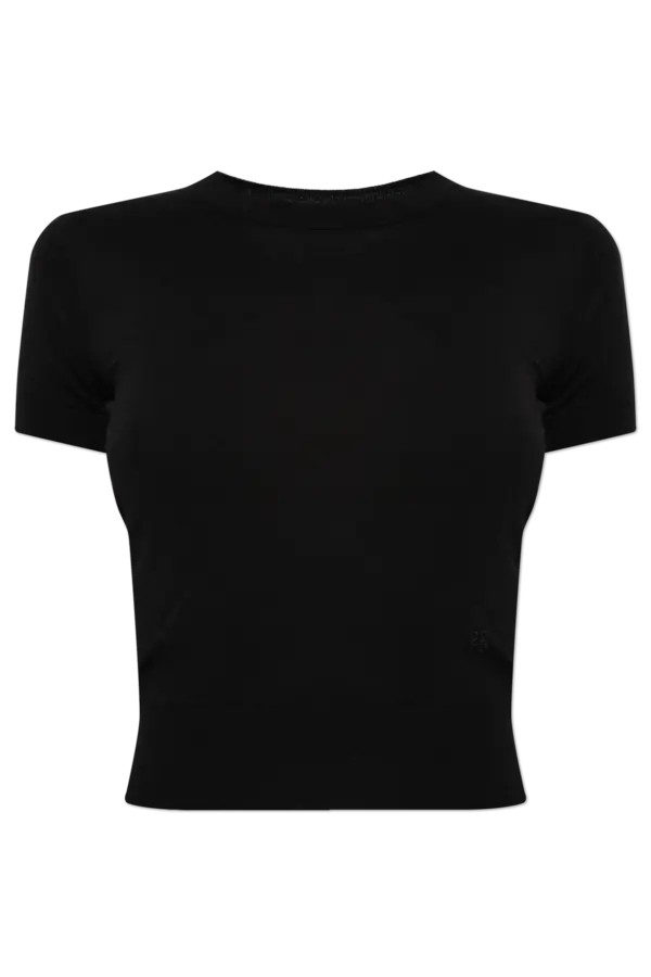 Dsquared2 Wool Top With Embroidered Logo