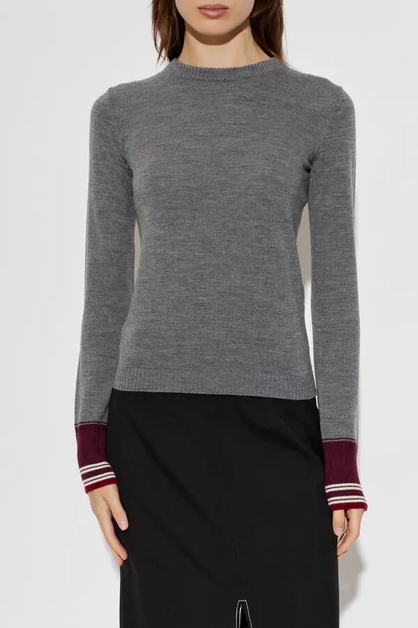 IRO PARIS Muse" Wool Knit Sweater With Contrast Cuffs