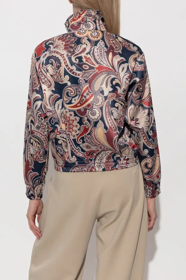 ADIDAS ORIGINALS Patterned Jacket With Stand-up Collar