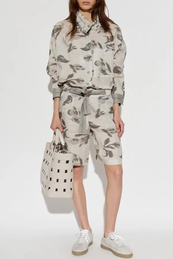 Emporio Armani Linen Shirt With Pocket