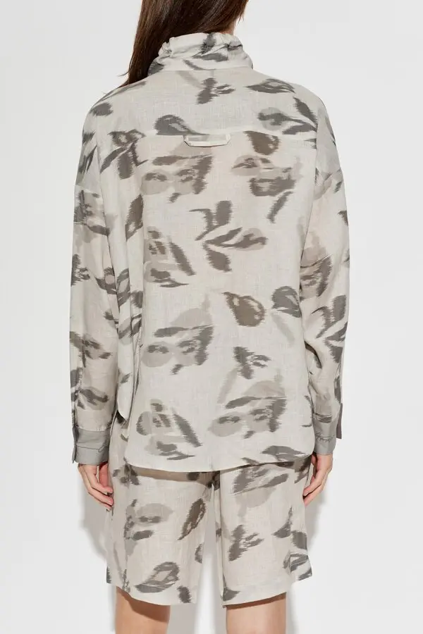 Emporio Armani Linen Shirt With Pocket