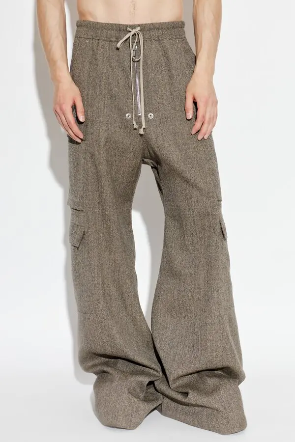 Rick Owens Wool Wide-leg Trousers