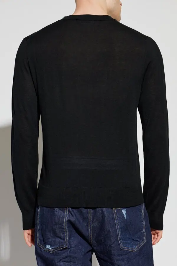 Dsquared2 Wool Sweater With Embroidered Logo