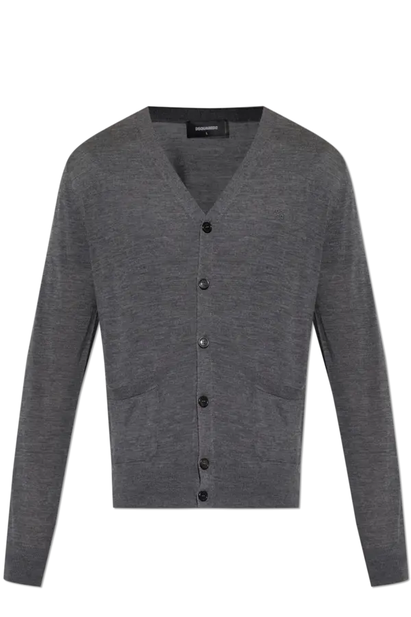 Dsquared2 Wool Cardigan With Pockets