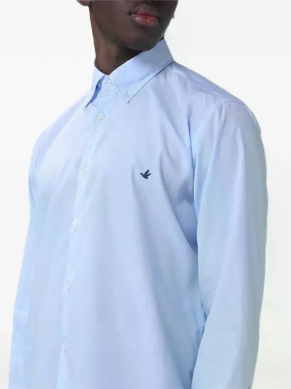 BROOKSFIELD Embroidered-logo Poplin Shirt