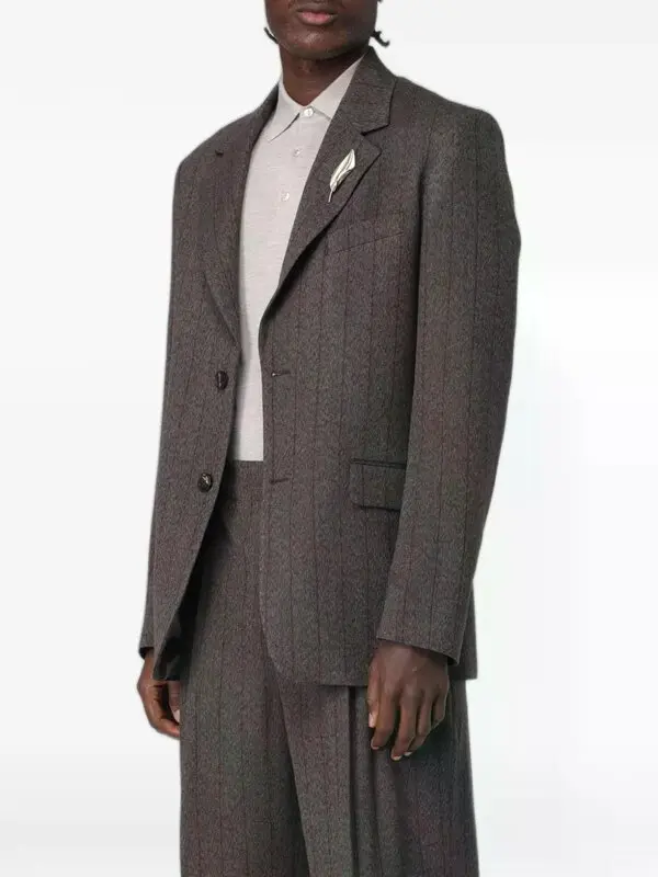 GOLDEN GOOSE Pinstripe Virgin-wool Blazer