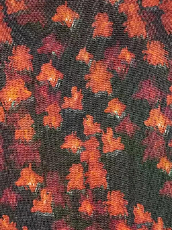 Givenchy Floral Print Puff-sleeve Midi Skirt Set
