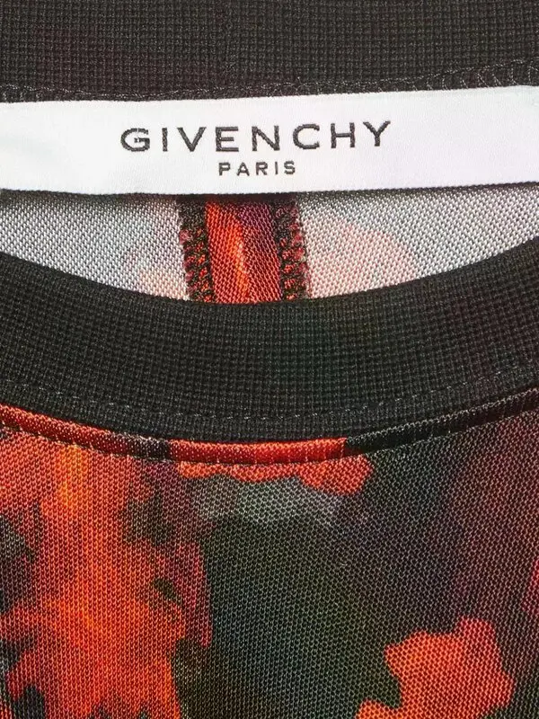 Givenchy Floral Print Puff-sleeve Midi Skirt Set