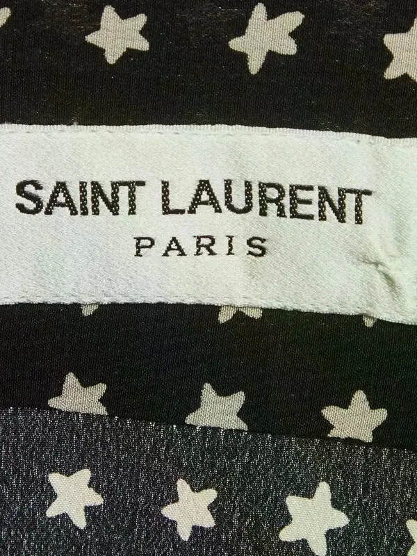 Saint Laurent Star Print Long Sleeve Shirt