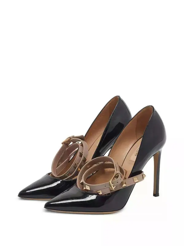Valentino Garavani Rockstud Ankle Wrap Pumps - Black