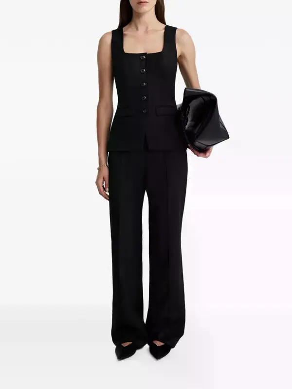Anna Quan Sleeveless Square Neck Top