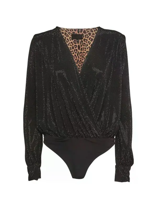 Sonia Rykiel Paris Embellished Wrap Bodysuit