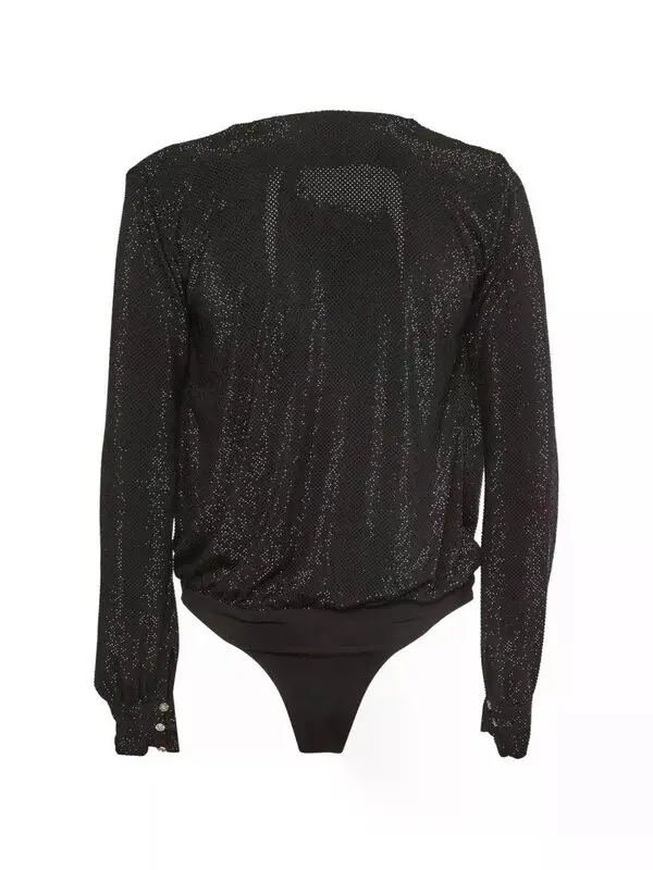 Sonia Rykiel Paris Embellished Wrap Bodysuit