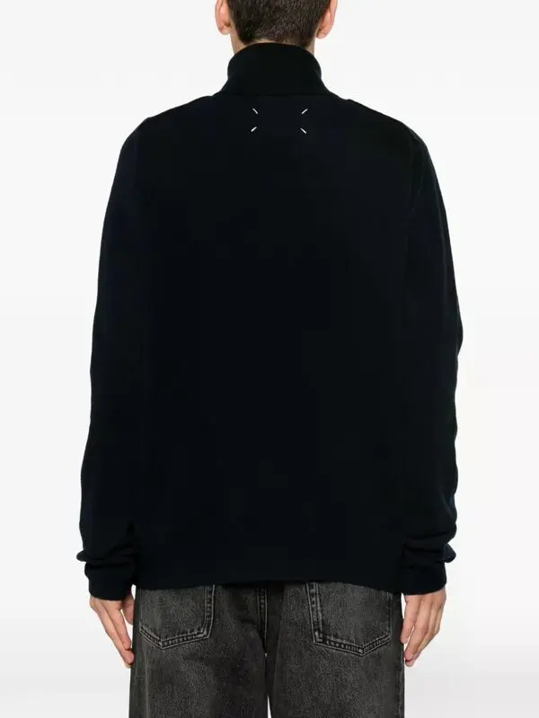 MAISON MARGIELA Roll Neck Sweater - Blue