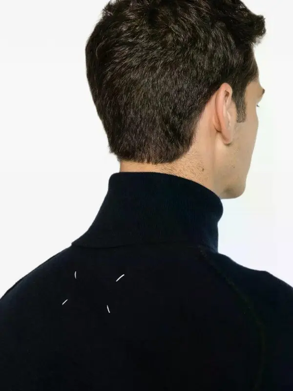 MAISON MARGIELA Roll Neck Sweater - Blue
