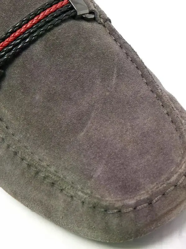 TOD'S Ferrari Braided-strap Loafers