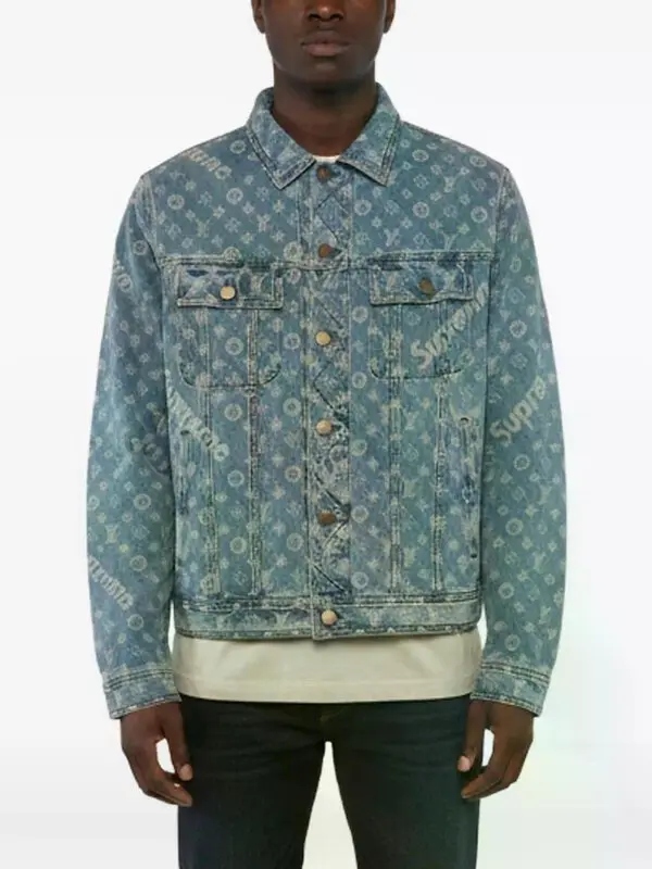 LOUIS VUITTON X Supreme Monogram Jacquard Denim Jacket