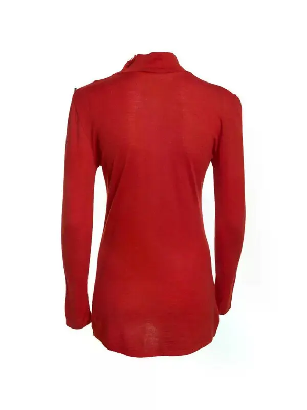 Balmain Button-detail Roll-neck Knit