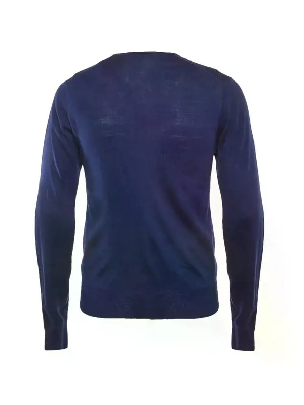 Carolina Herrera Logo Embroidered Wool Sweater