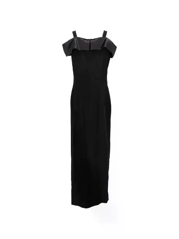BASSANT PARIS Off-shoulder Rosette Detail Maxi Dress