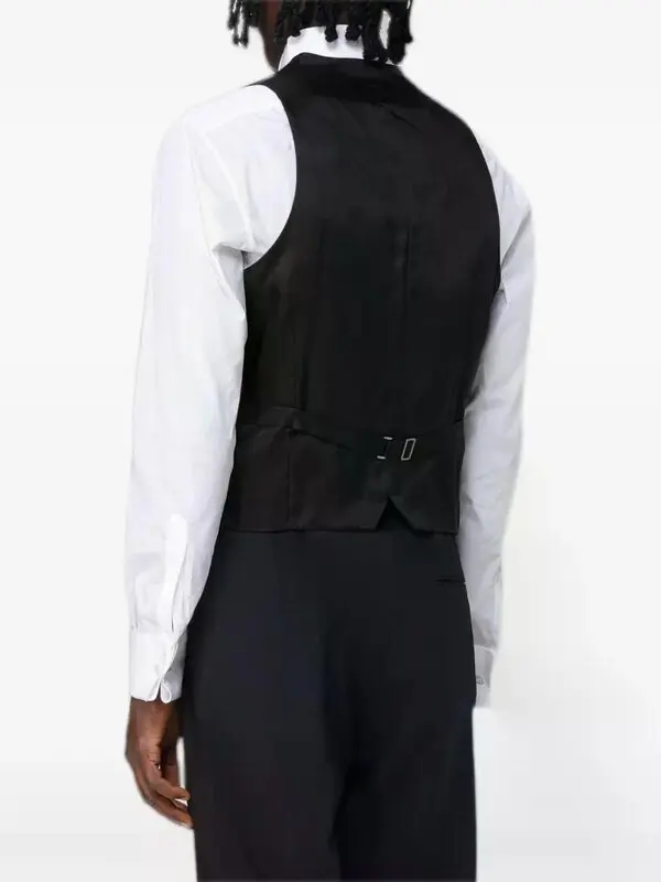 Emporio Armani Satin Button-down Waistcoat