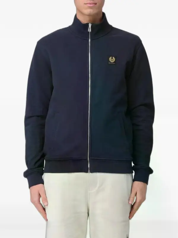 Belstaff Logo-patch Zip-up Sweatshirt