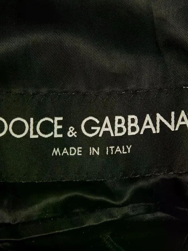 Dolce & Gabbana Black Denim Long Coat